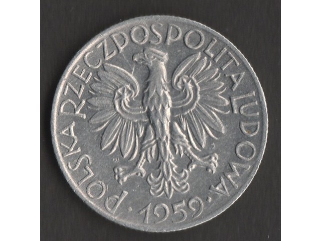 5 Zlotys, Zlota - 1959 - Poland, Poljska