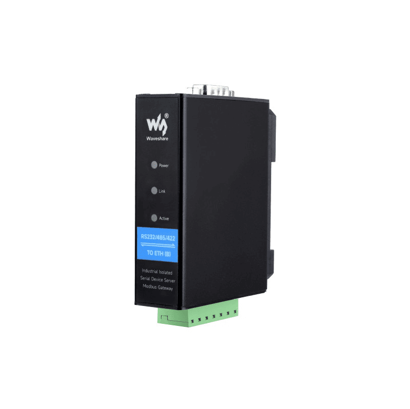 Industrijski Rail‑Mount serijski server RS232/485/422 – Ethernet s opcijom PoE