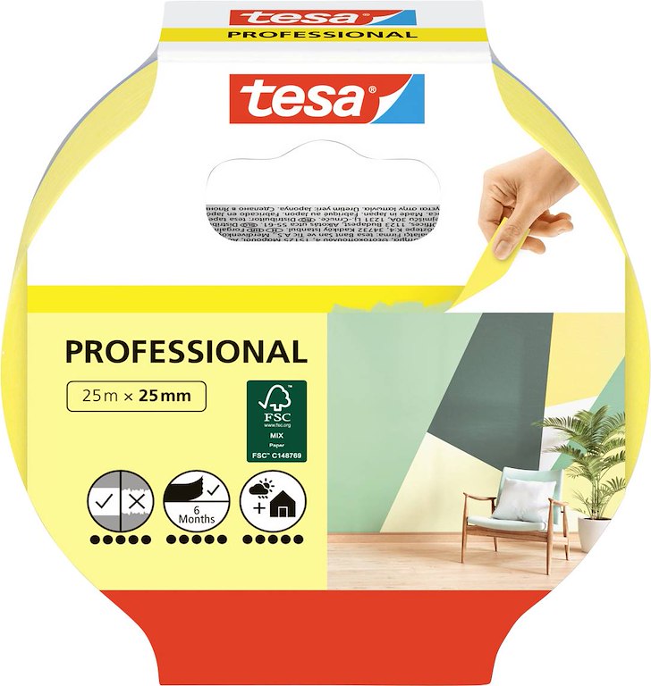 Tesa 544235 lepljiva traka 25 m x 25 mm