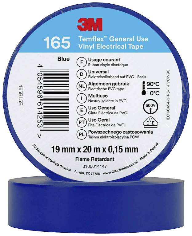 3M 165BL5E izolir traka 20 m x 19 mm
