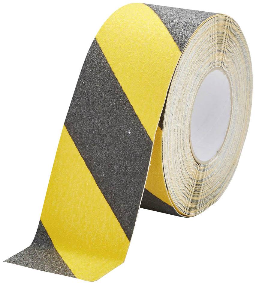 Durable 1085130 protivklizna lepljiva traka 15 m x 75 mm, crna, žuta, debljina 0.7 mm