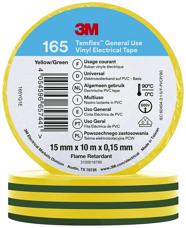 3M Temflex™ 165 izolir traka 10 m x 15 mm