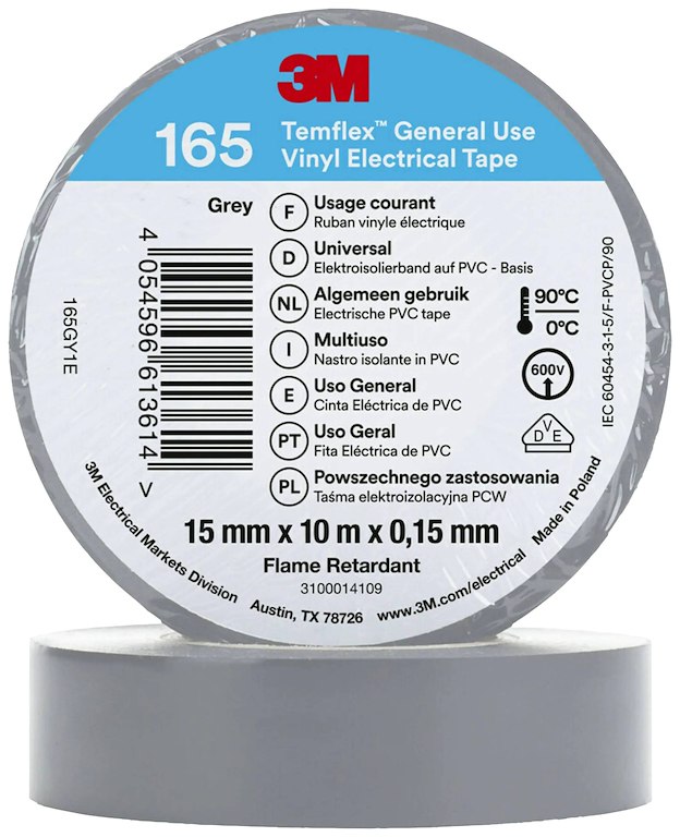 3M Temflex™ 165 izolir traka 10 m x 15 mm