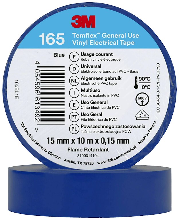 3M Temflex™ 165 izolir traka 10 m x 15 mm