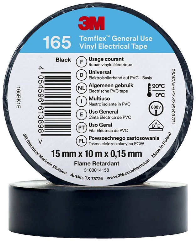3M Temflex™ 165 izolir traka 10 m x 15 mm