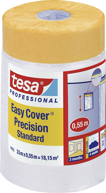 Tesa 04402-00003-01 prekrivna (zaštitna) folija 33 m x 55 cm, narandžasta, Washi papir, akrilat
