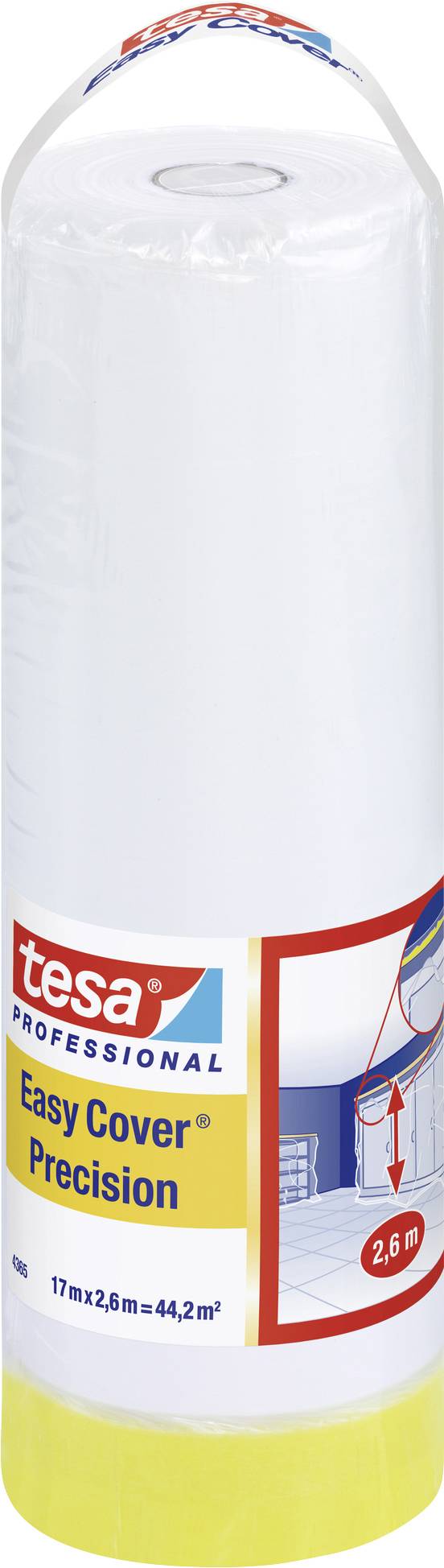 Tesa 04365-00003-01 prekrivna (zaštitna) folija 17 m x 2.6 m, transparentna, Washi papir, akrilat