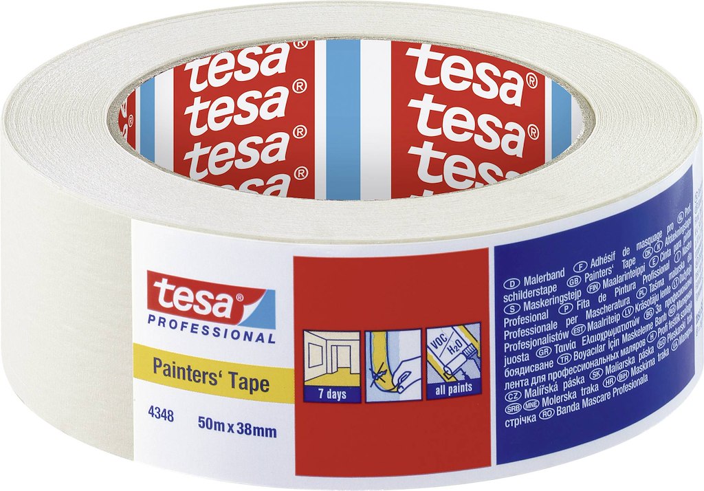 Tesa tesakrepp STANDARD krep traka 50 m x 38 mm, bež