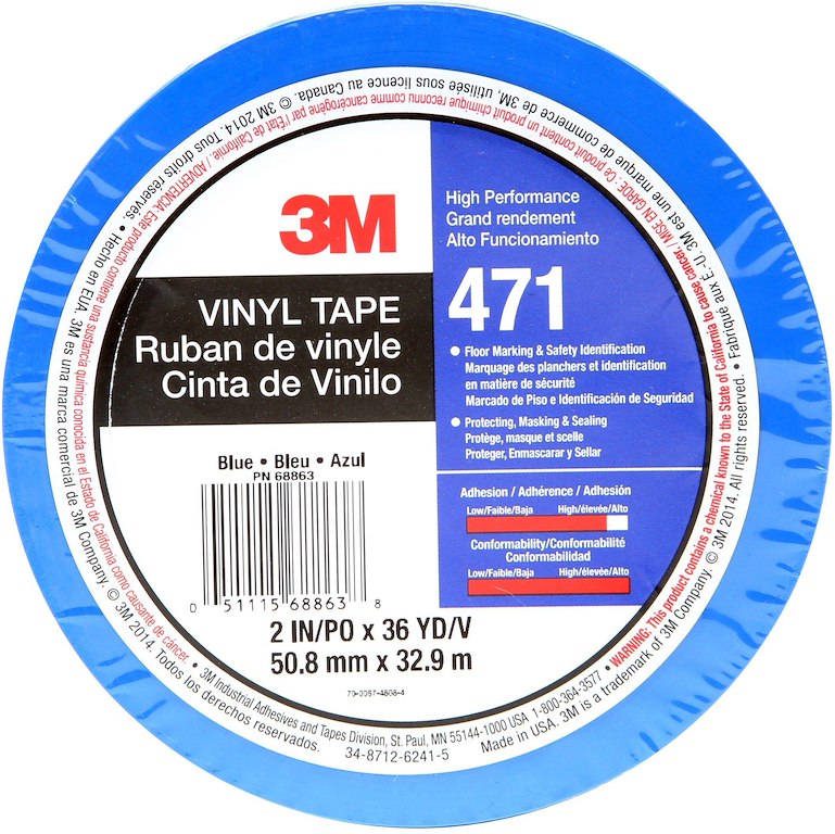3M 471BL50IW PVC lepljiva traka 33 m x 50 mm