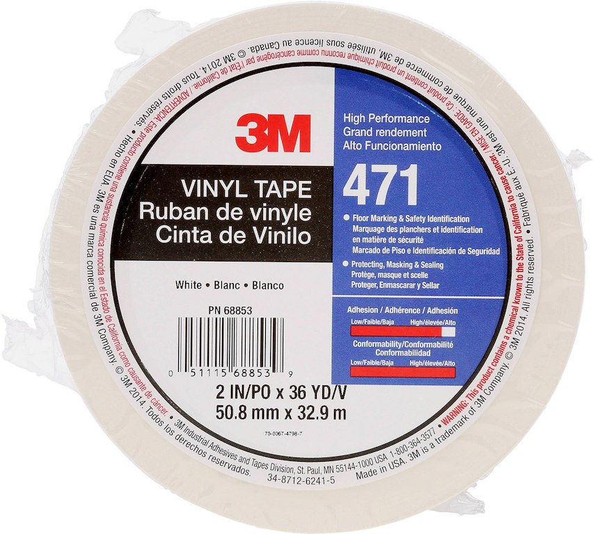3M 471W50IW PVC lepljiva traka 33 m x 50 mm