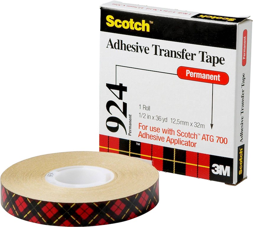 Scotch 924655 lepljiva folija 55 m x 6 mm, transparentna, akrilat, debljina 0.05 mm