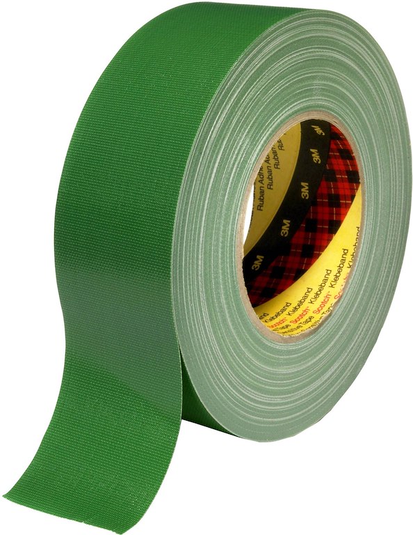 Scotch 389GR50 tekstilna lepljiva traka 50 m x 50 mm, zelena, kaučuk