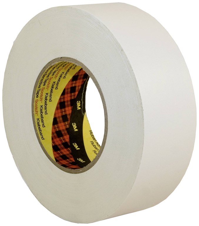 Scotch 389W50 tekstilna lepljiva traka 50 m x 50 mm, bela, kaučuk