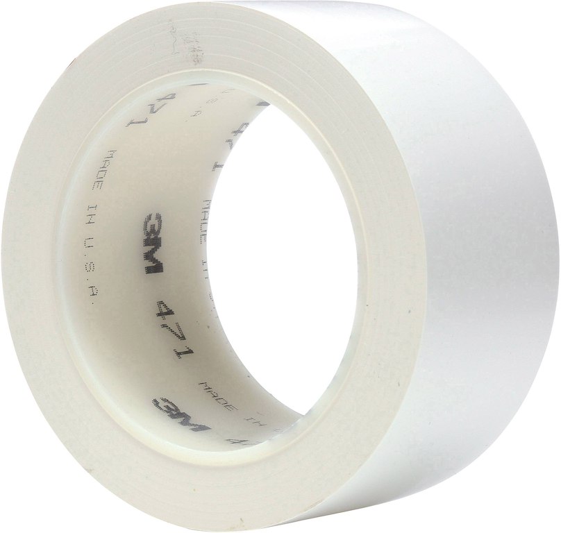 3M 471F PVC lepljiva traka 33 m x 50 mm, bela, debljina 0.132 mm, sila kidanja 270 N/10 mm