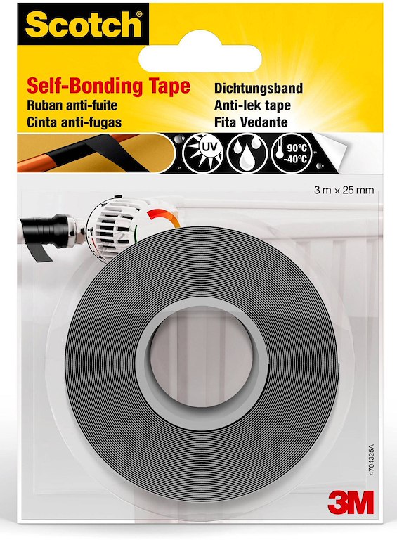 3M 4704 traka za popravke 3 m x 25 mm, crna