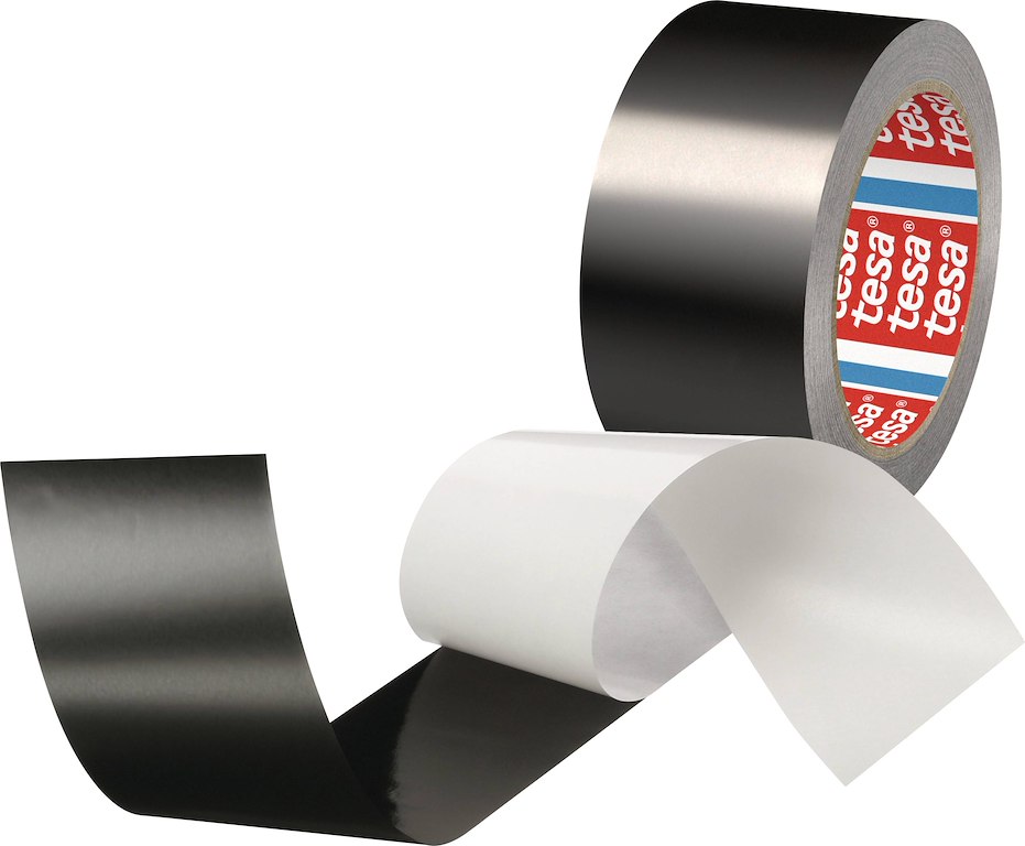 Tesa 50577-00000-01 aluminijumska lepljiva traka 25 m x 50 mm, crna, mat
