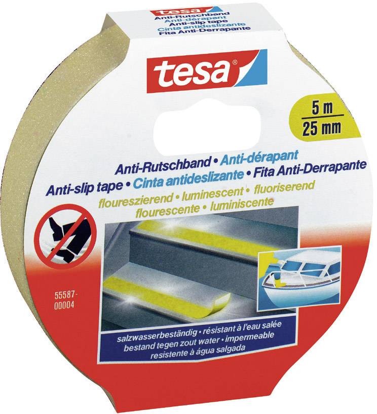 Tesa 55580-00000-11 protivklizna lepljiva traka 5 m x 25 mm, bela, akrilat