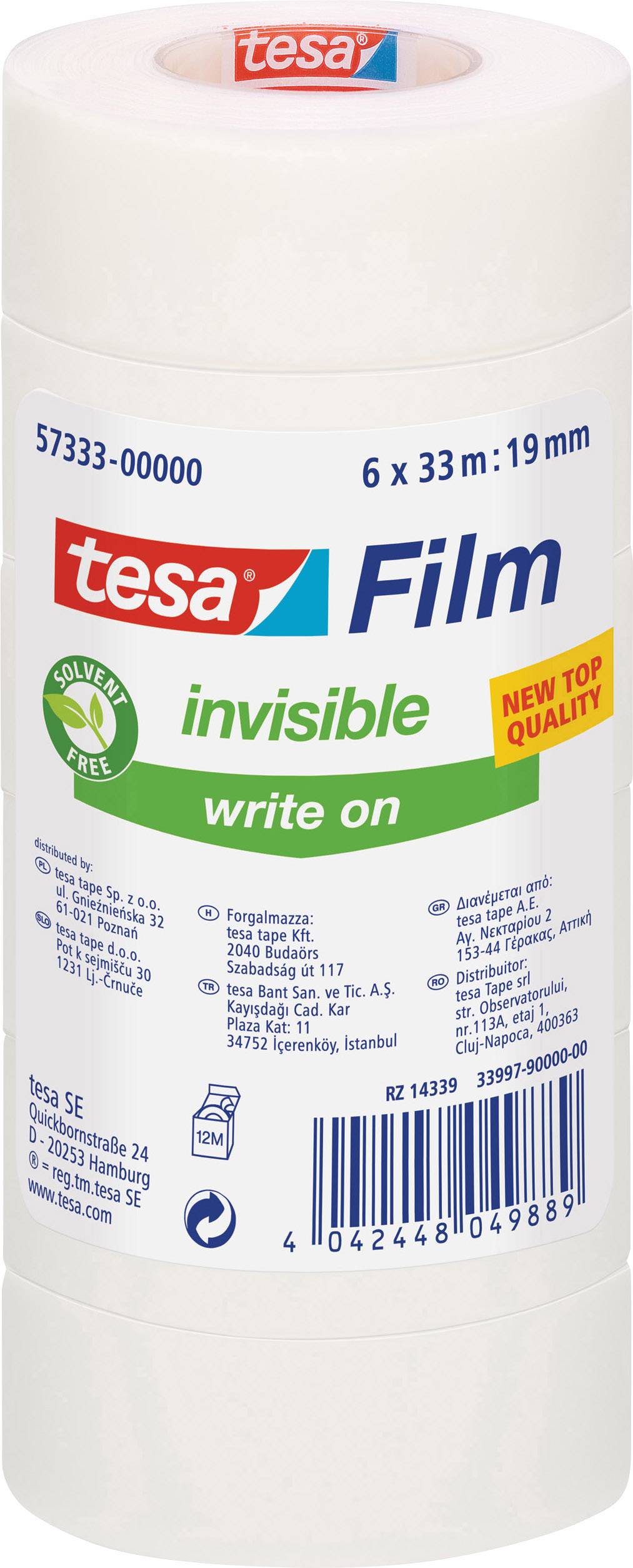 Tesa 57333-00000-03 selotejp 33 m x 19 mm (pak. 6 kom)