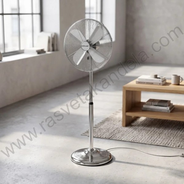 Stojeći ventilator 50W hrom
