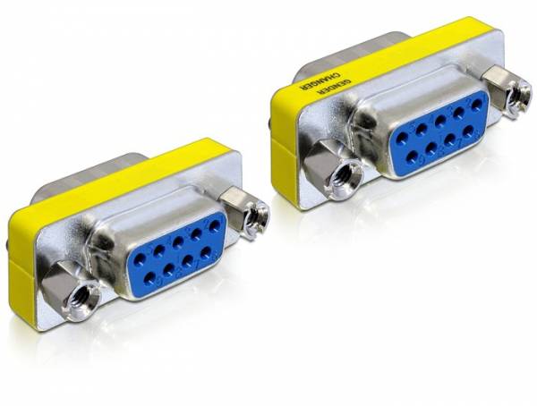 Delock 9-polni adapter za monitor plava, srebrna VGA