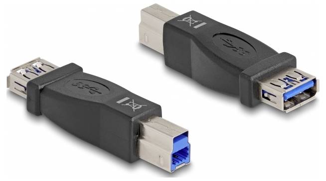 Delock 1x USB adapter crna