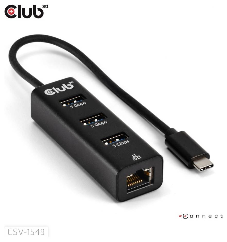 Club3D 4x USB-C® adapter 0.17 m