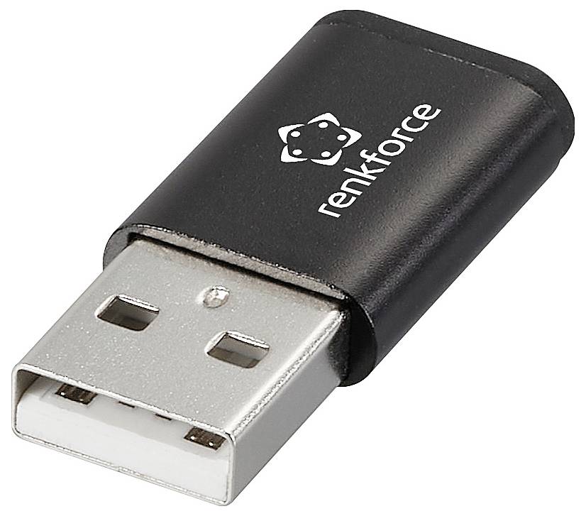 Renkforce 1x USB blokator podataka crna