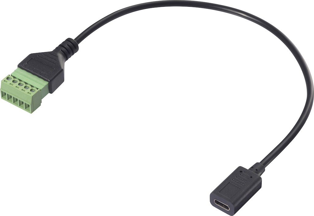 Renkforce 1x USB-C® adapterski kabl 30 cm