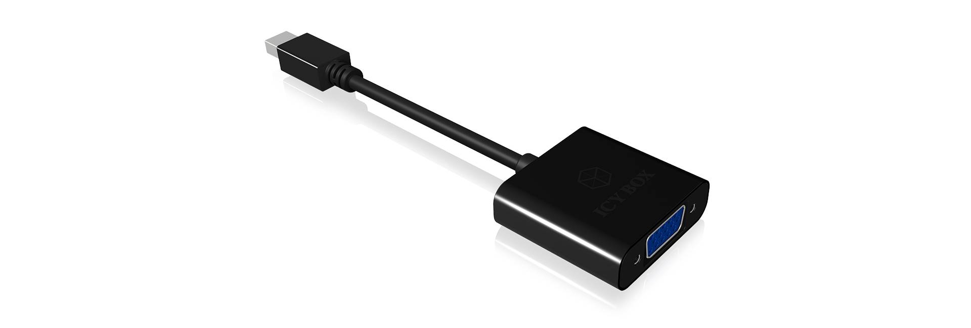 ICY BOX 1x DisplayPort crna