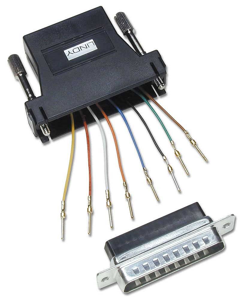 Lindy RJ45 mrežni adapter crna