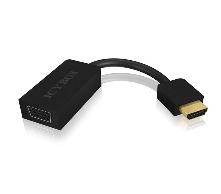 ICY BOX 1x adapter za monitor crna