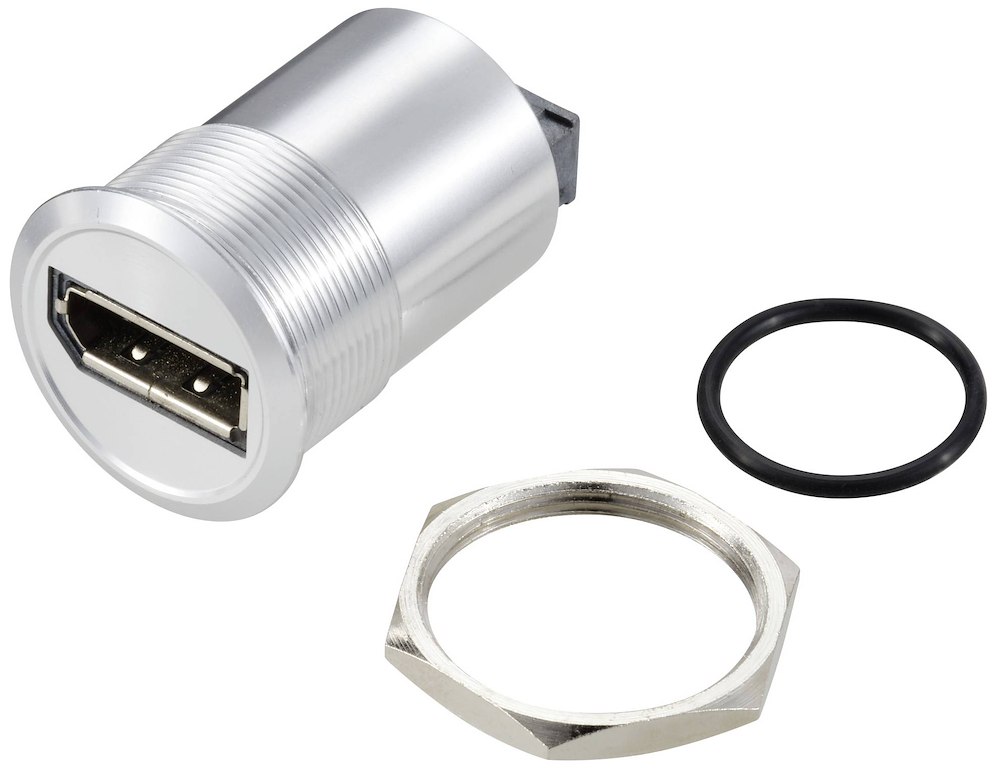 TRU COMPONENTS TC-11980476 DisplayPort priključak srebrna