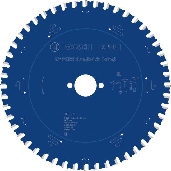 Bosch EXPERT Sandwich Panel list kružne testere, 230×2,5/1,8×30 mm, T48 (2608902131)
