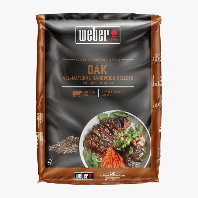 Drveni pelet Hrast 8kg Weber