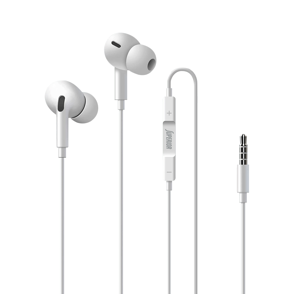 Handsfree slusalice Superior Pods CO-PRO3 3.5 mm bele