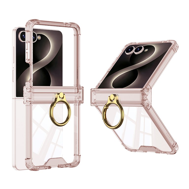 Maska RING LINES II za Samsung F751B Galaxy Z Flip 8 5G roze (GKK case)