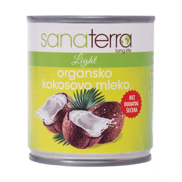 KOKOSOVO MLEKO ORGANSKO SANATERRA 200ML