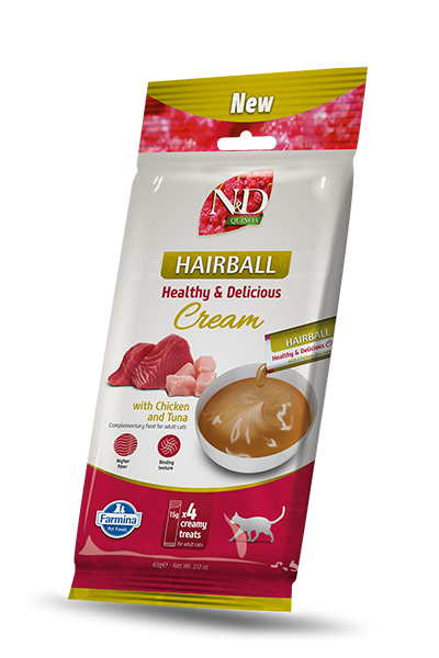 HAIRBALL • HEALTHY & DELICIOUS CREAM WITH CHICKEN & TUNA