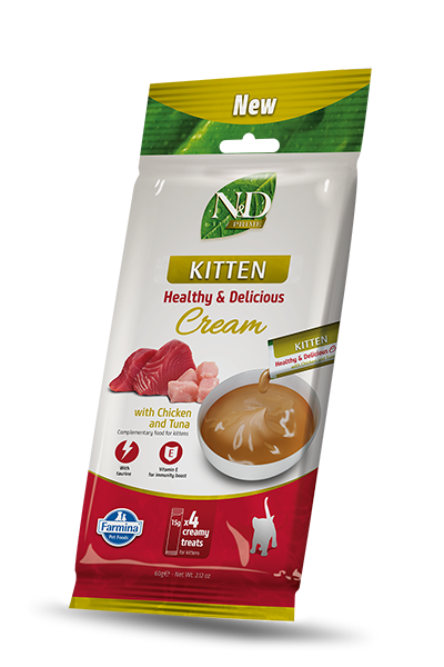 KITTEN • HEALTHY & DELICIOUS CREAM WITH CHICKEN & TUNA