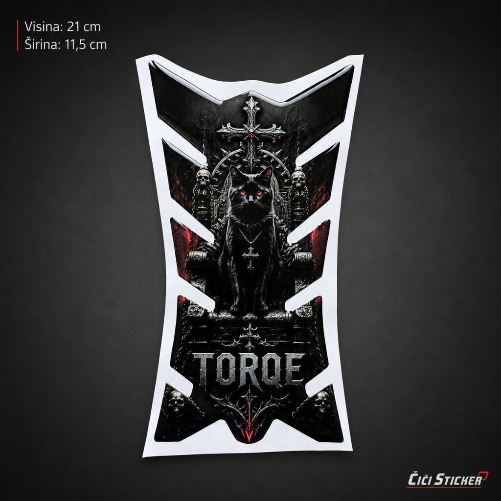 Torque Black Cat Tank Pad – 3D Zaštita Rezervoara - 2822 Torque Black