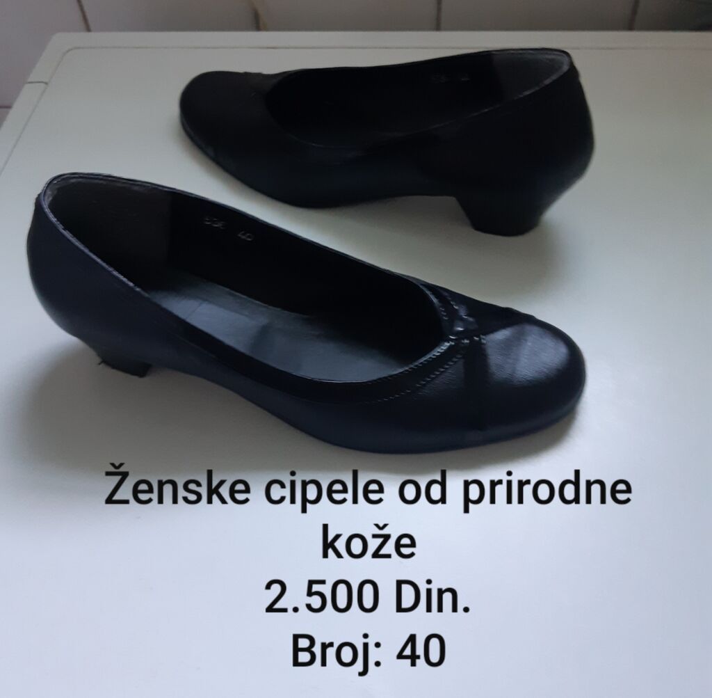 Ženske cipele od prirodne kože - Materijal: prirodna koža (spolja i