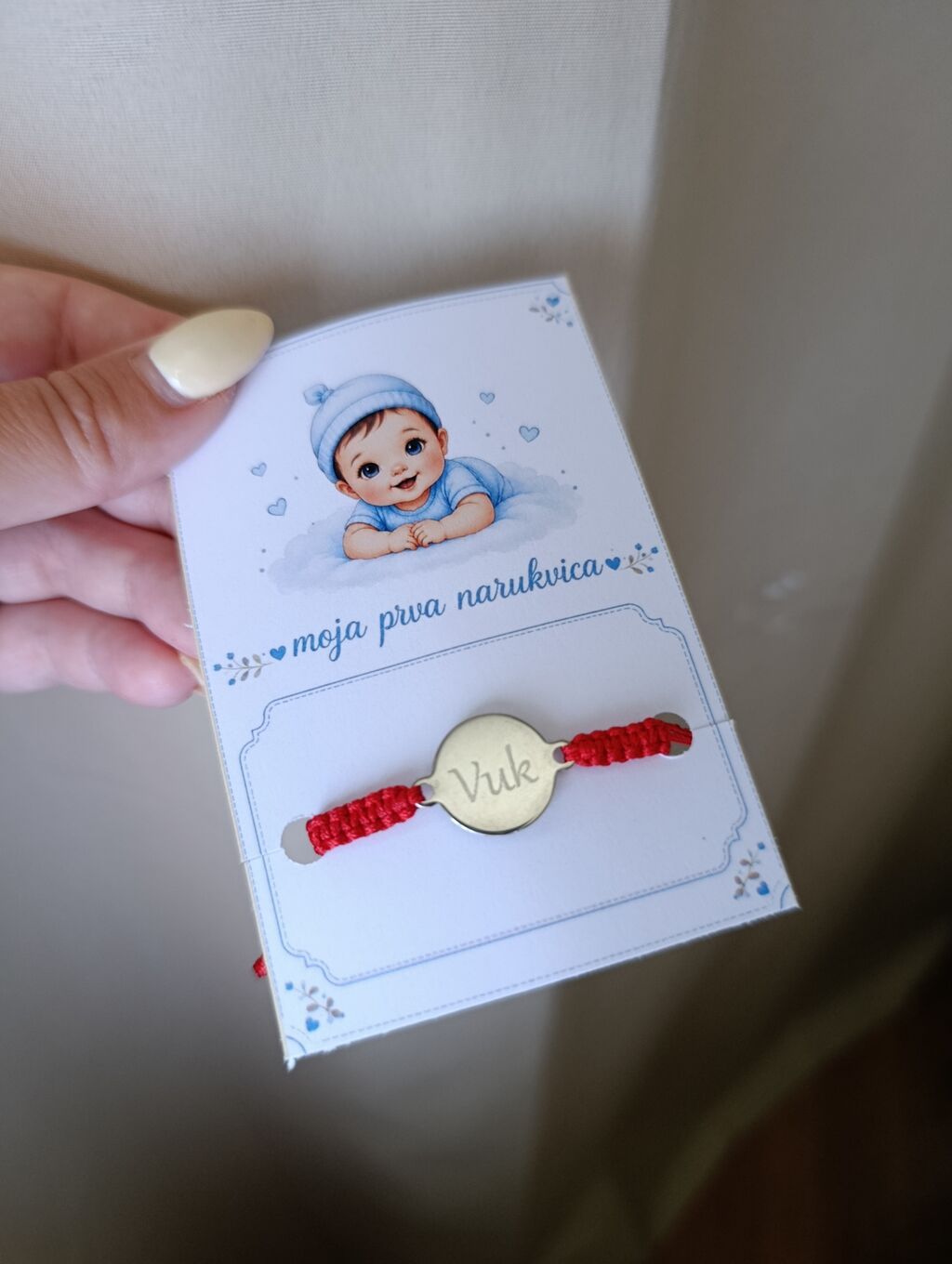 Personalizovane bebi narukvice „Moja prva narukvica” - Pleteni