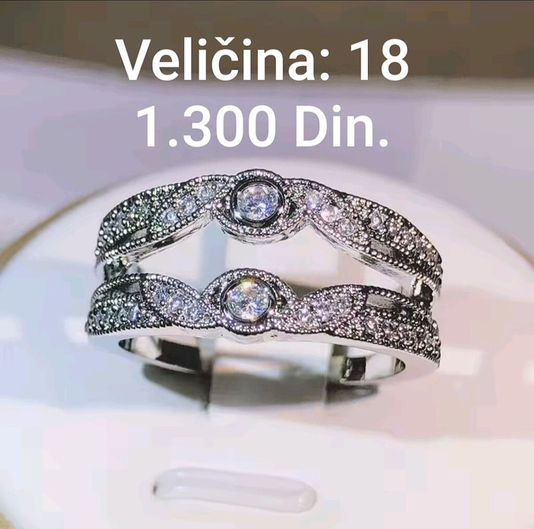 Posrebreni prsten od hirurskog čelika sa žigom S925 - Elegantni