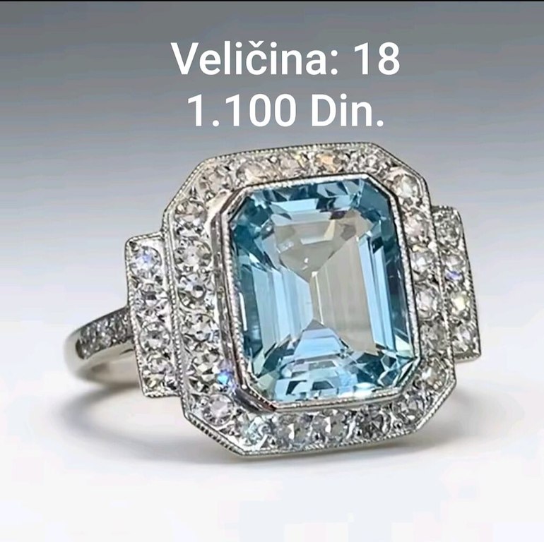Elegantni posrebreni prsten od hirurskog čelika sa žigom S925,sa