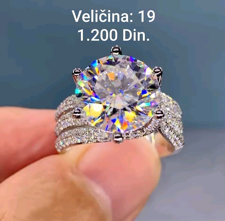 Elegantni posrebreni prsten od hirurskog čelika sa žigom S925, sa