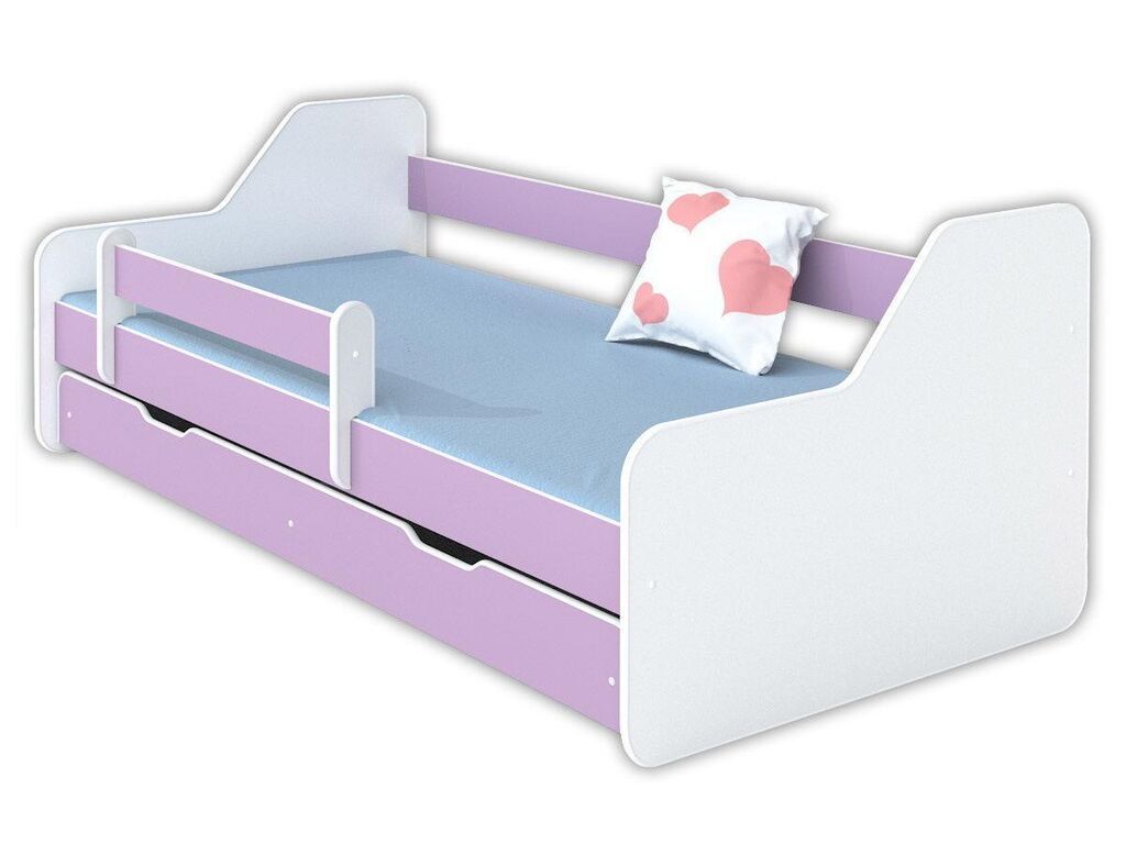 Krevet sa Fiokom i Dušekom 160x80 cm Dione – ljubičasti - Tip
