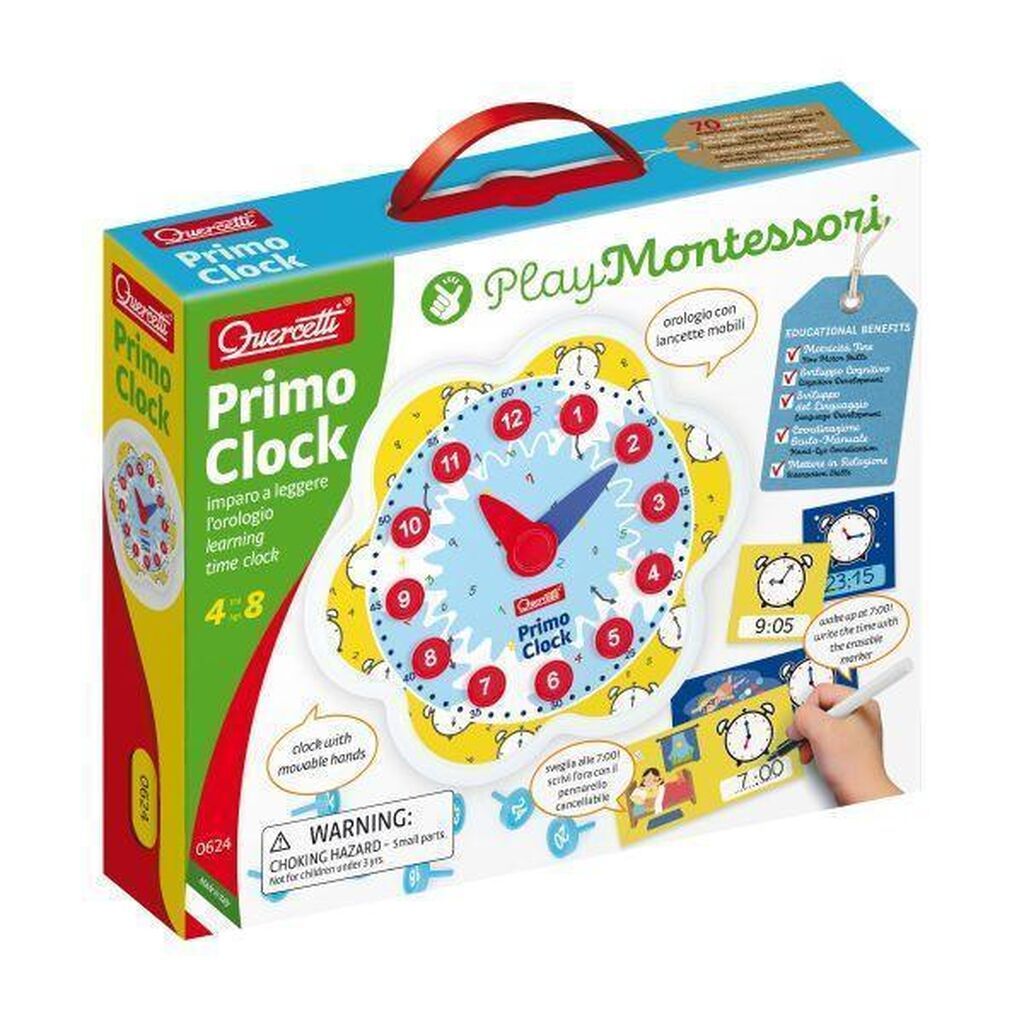 MONTESORI SAT EDUKATIVNA IGRA – Quercetti Primo Clock Montesori sat