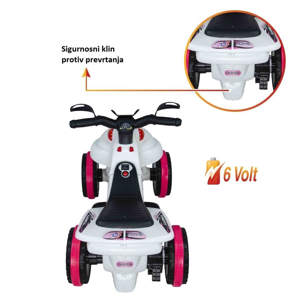 Motor Ant 6V – beli (šifra proizvoda: 30) Električni dečiji