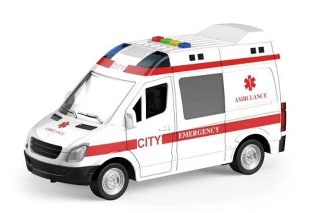 VOZILO HITNE POMOĆI SA ZVUKOM I SVETLOM 1:16 WY590A Ovaj fantastični