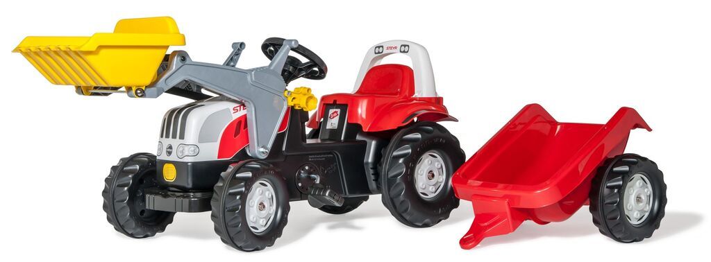 Traktor Rolly kid Steyr 6165CVT sa utovarivačem i prikolicom Šifra